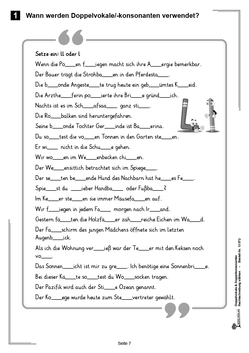 Doppelvokale & Doppelkonsonanten