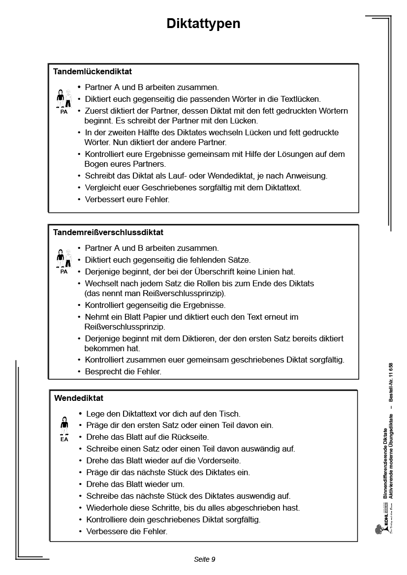 Binnendifferenzierende Diktate