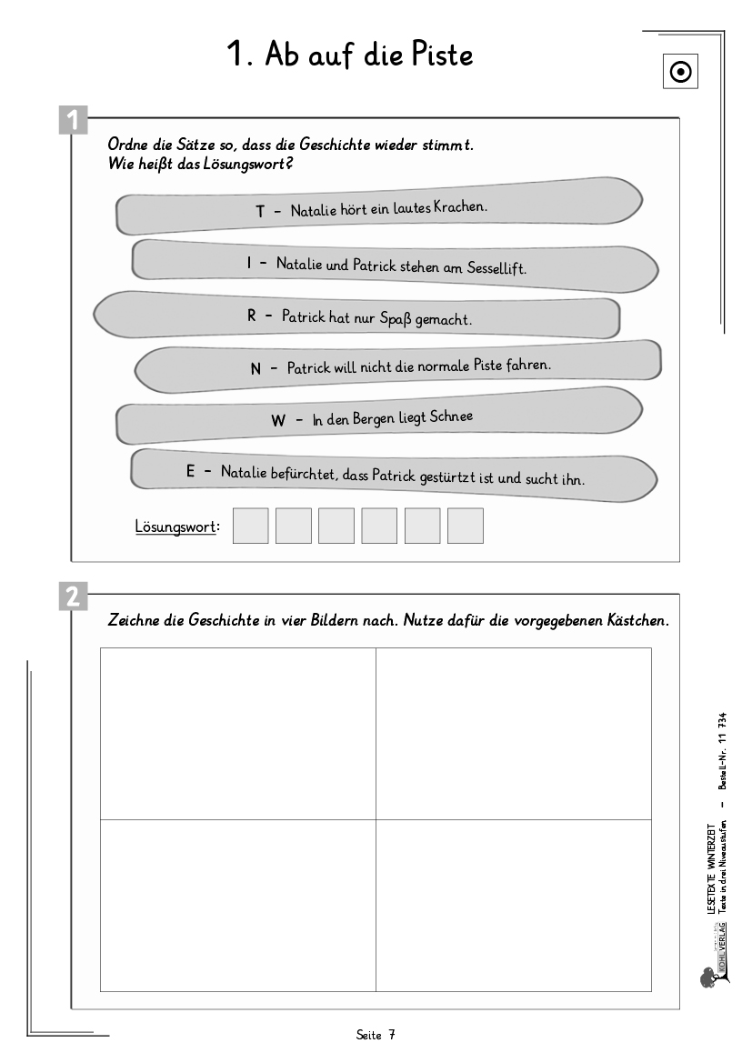 Lesetexte zur WINTERZEIT