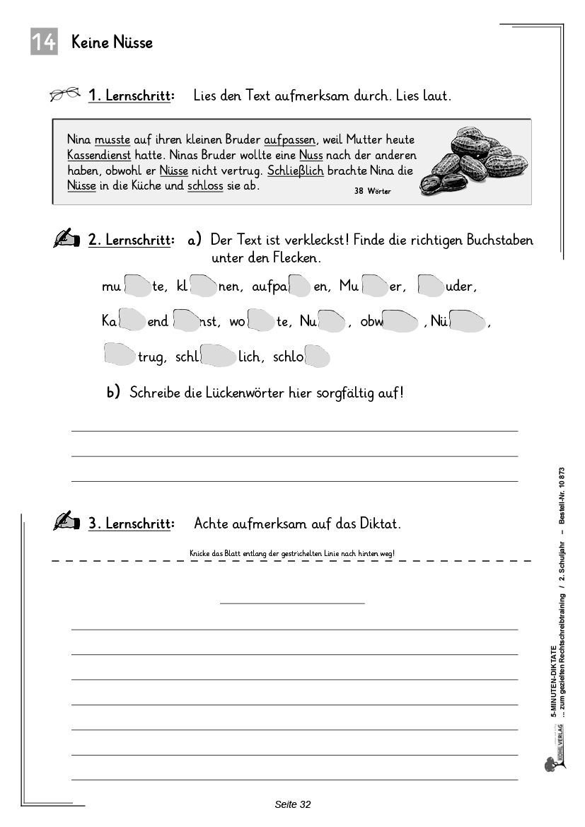 5-Minuten-Diktate / Klasse 2