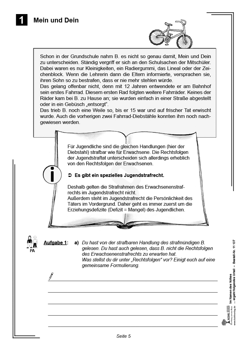 Im Namen des Volkes ... ergeht folgendes Urteil