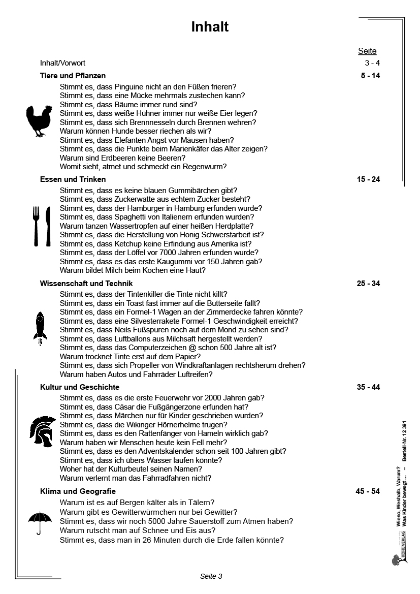 Wieso? ... und warum? - Was Kinder bewegt ...