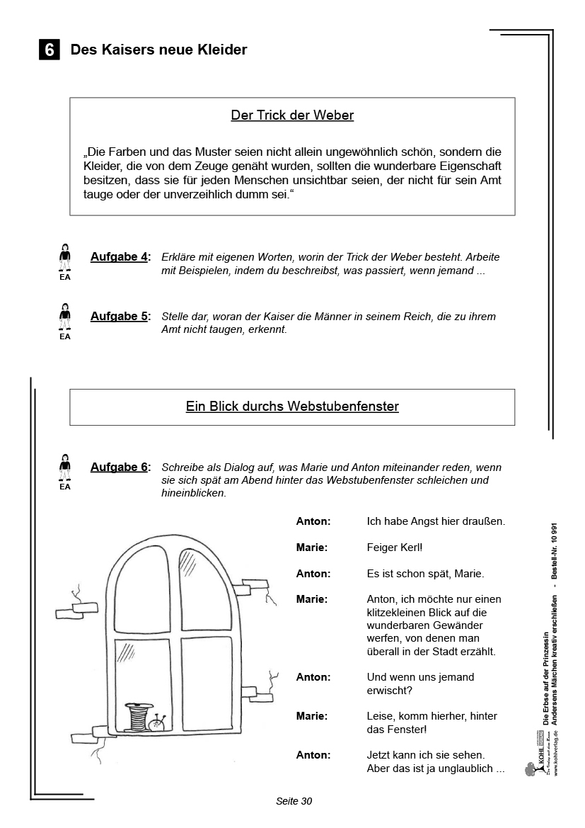 Die Erbse Auf Der Prinzessin Andersens Märchen Kreativ Erschließen