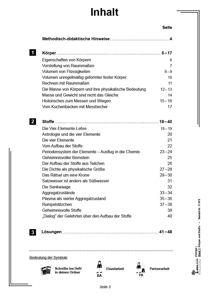 Physik ! / Band 1: Körper und Stoffe