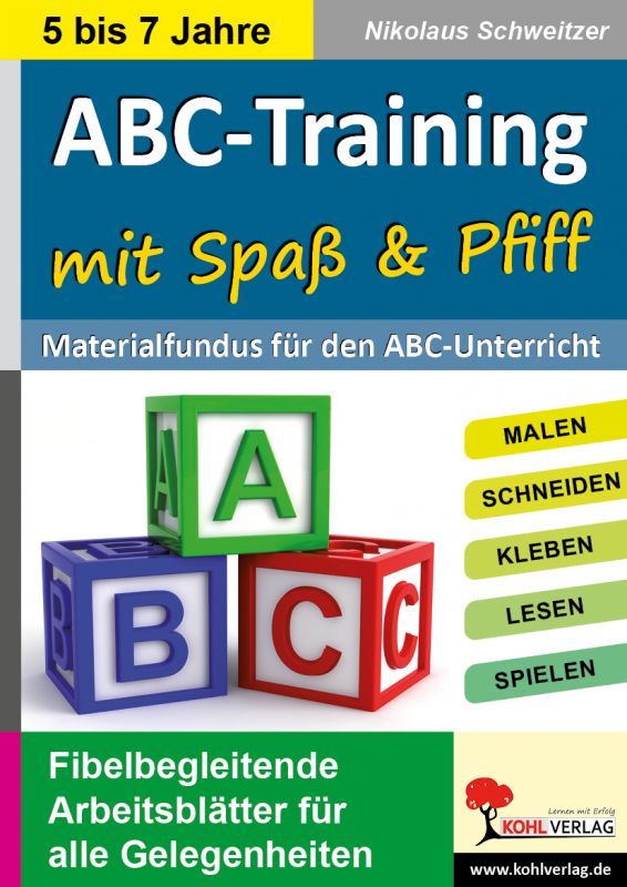 ABC-Arbeitsblätter zum Erlernen des Alphabets