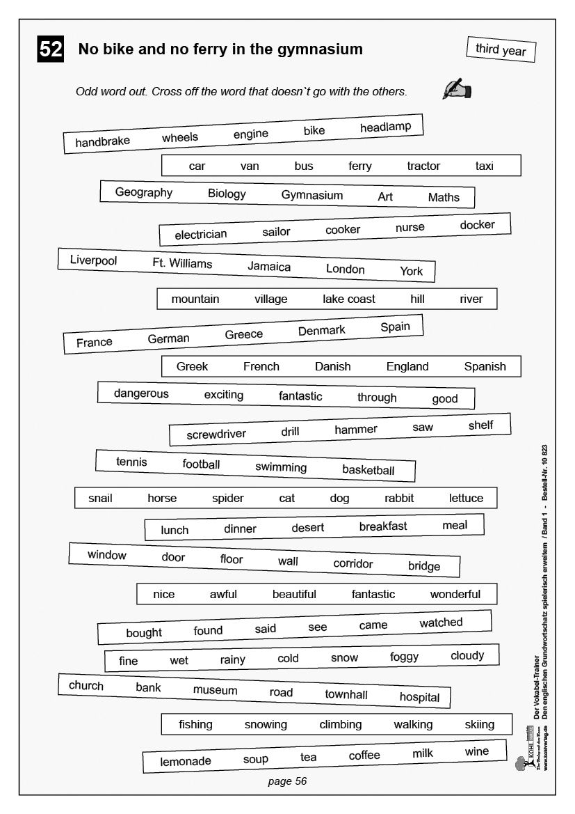 Der Vokabel-Trainer Englisch / Band 1