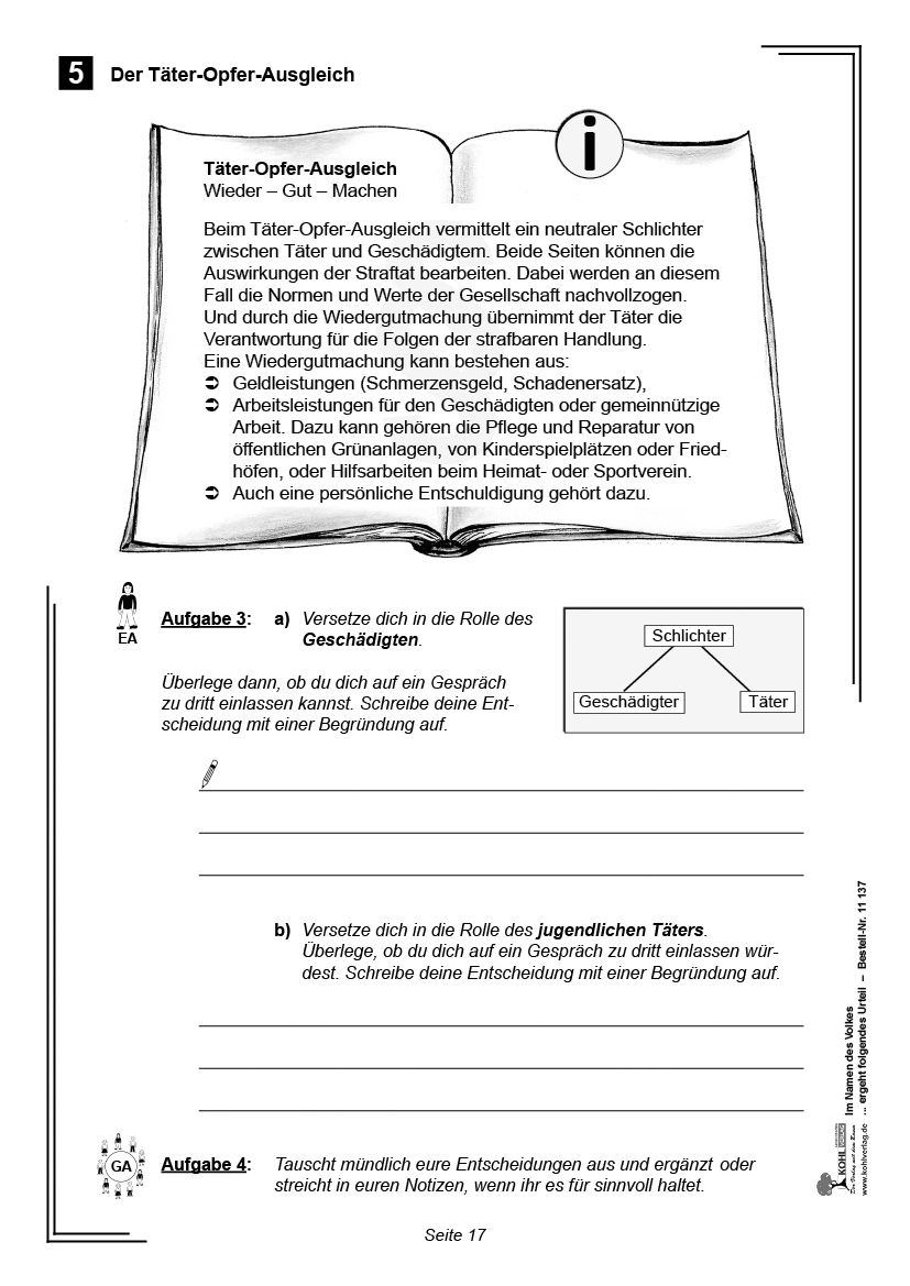 Im Namen des Volkes ... ergeht folgendes Urteil