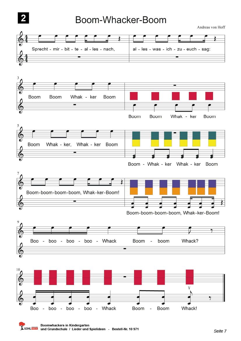Boomwhackers - Lieder und Spielideen