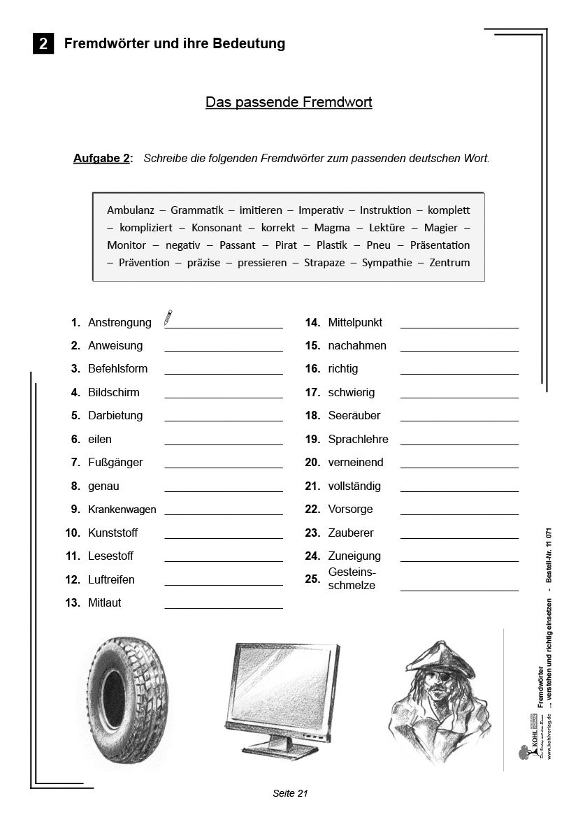Fremdwörter verstehen und richtig einsetzen