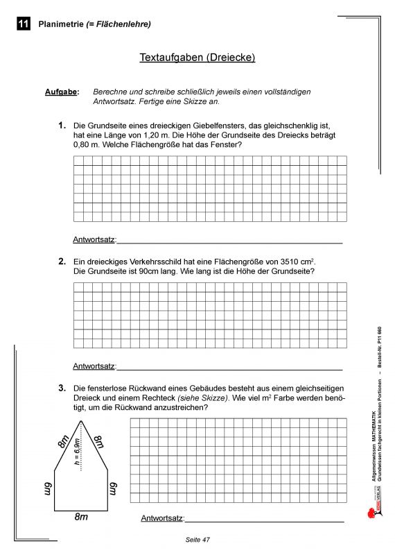 Allgemeinwissen fördern MATHEMATIK: Planimetrie